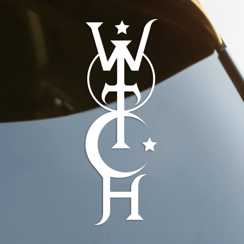 Witch Die-cut Vinyl Decal Car Sticker Waterproof Auto Decors On Car ...