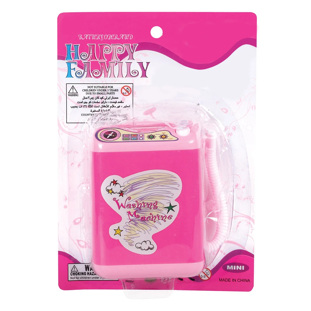 Мини электрическая стиральная машина детские игрушки розовый 360 ...