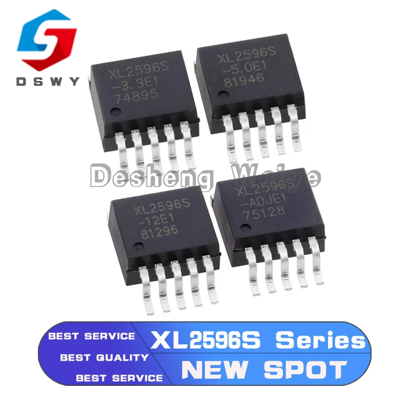 10PCS XL2596S 3.3E1 XL2596S 5.0E1 XL2596S 12E1 XL2596S ADJE1 TO 263 SMD ...