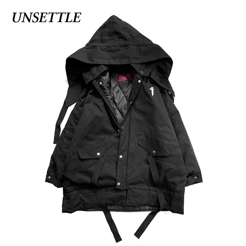 UNSETTLE Японская уличная одежда Мужская/женская зимняя куртка ...