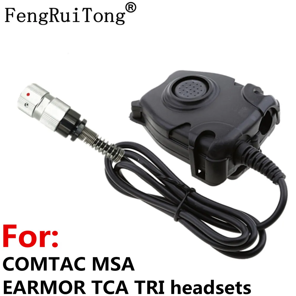 6-PIN-Tactics-PTT-for-COMTAC-MSA-EARMOR-TCA-TRI-NATO-plug-headset-for ...