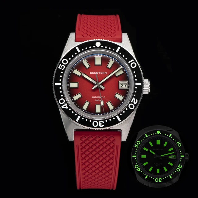 SEESTERN 62MAS Diving Watch Men Automatic Mechanical Wristwatch ...