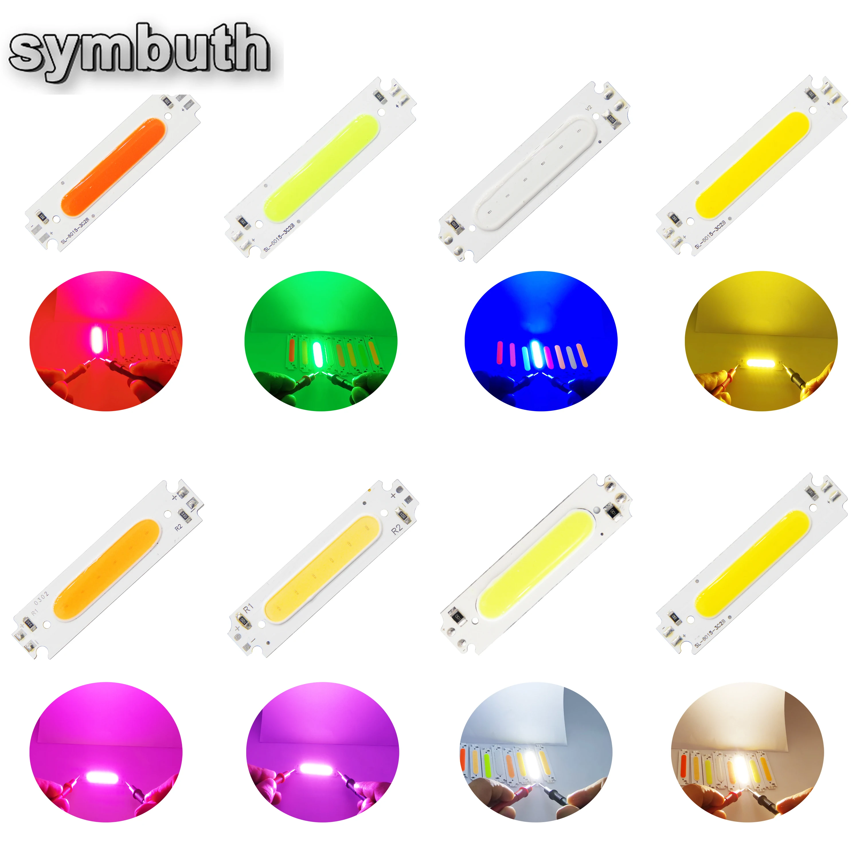 60-15mm-LED-COB-Strip-Light-Source-for-Module-Led-8-Colors-COB-LED-Bulb ...