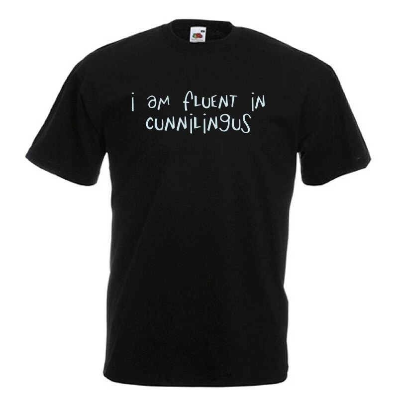 Fluidez en cunilingus divertido sexo negro estándar T Shirt2019 marca ...