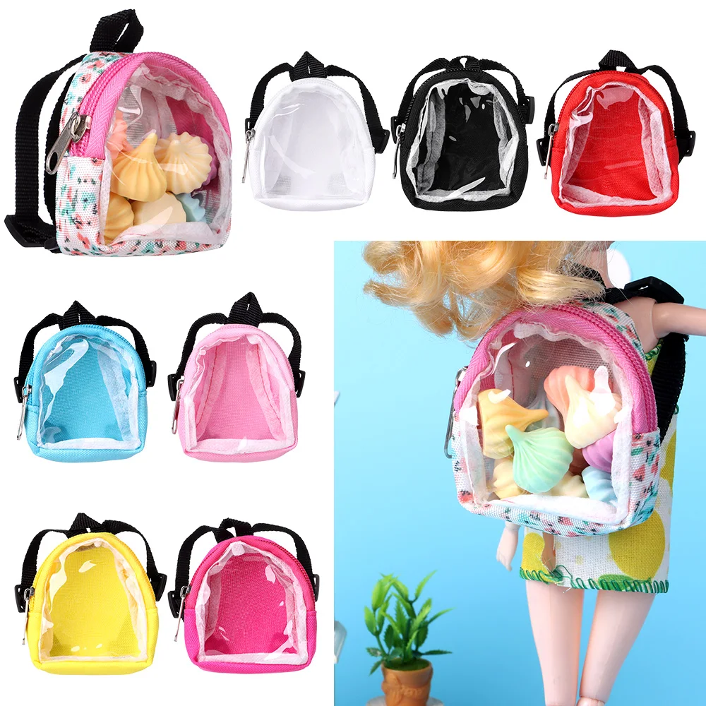 PVC-Mini-Doll-Backpack-Bag-1-6-Doll-Suit-15-20cm-Doll-Transparent ...
