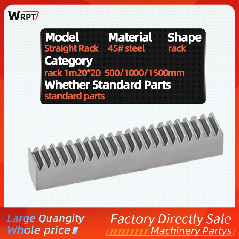 1pcs-1Mod-1-Modulus-High-Precision-spur-Gear-Rack-steel-20-20-length ...
