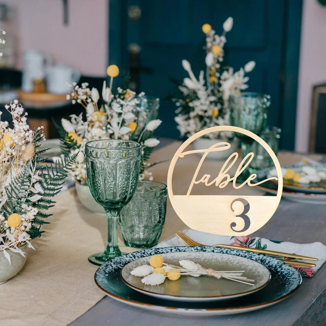 Fancy Table Numbers