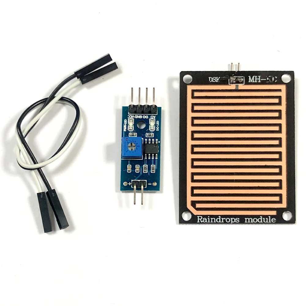 DIY Snow Raindrops Sensor Detection Sensor Module Rain Weather Module ...