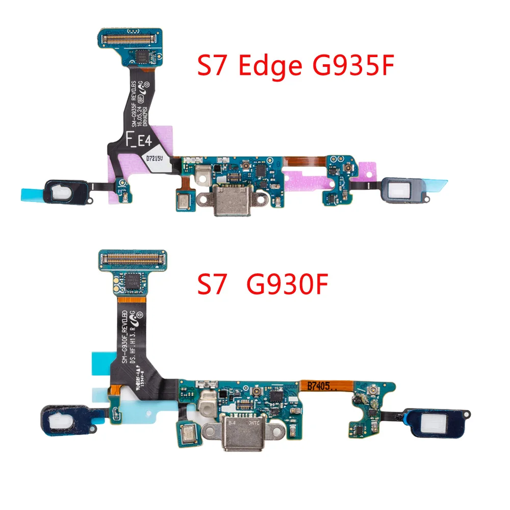 삼성 갤럭시 S7 엣지 G930F G935F USB 충전 포트, PCB 보드 충전기 독 커넥터 플렉스 케이블|휴대폰 유동 케이블 ...