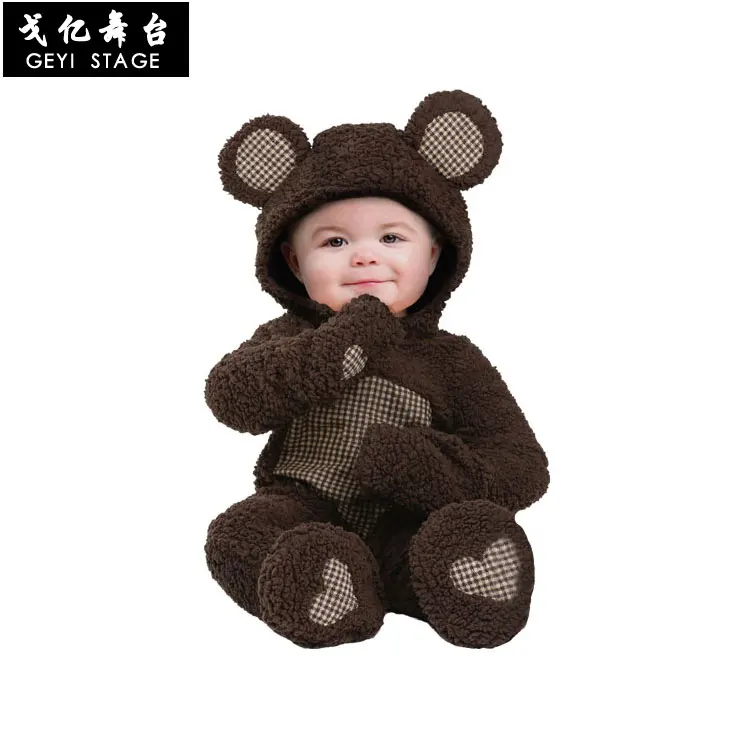 Brown Bear Halloween Stage Performance Costumes Infants And Toddlers ...
