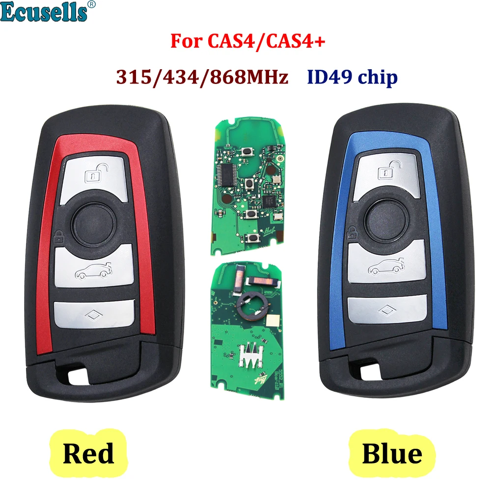 4 Buttons Keyless Entry Remote Key 315mhz 434mhz 868mhz For Bmw 5 7 F ...