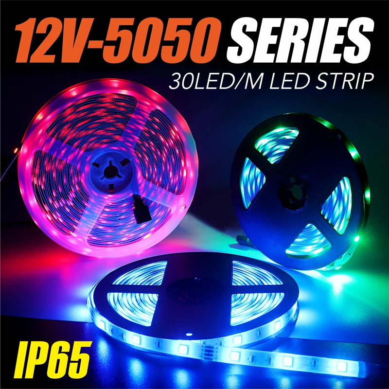 led strip 5050 luces para habitacion lights for room RGB 12v tira de ...
