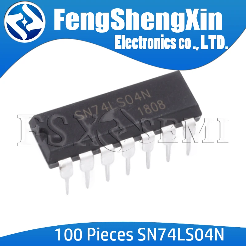 100 개/몫 SN74LS04N DIP 14 SN74LS04 74LS04 HD74LS04P 74LS04N DIP IC|반도체 ...