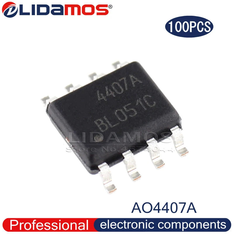 100PCS AO4407 AO4407A AO4407AL AO4407C 4407 4407A 4407C Mosfet P ...
