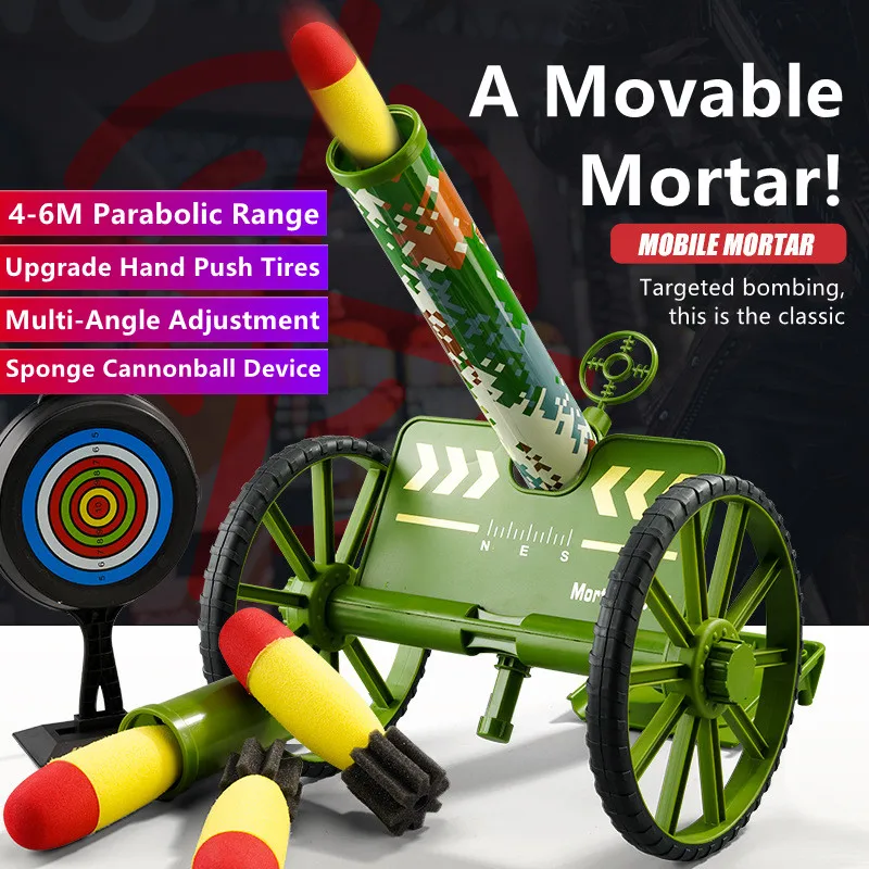 DIY-Assembly-Mortar-Simulation-Shooting-Sponge-With-Soft-Bomb-Multi ...