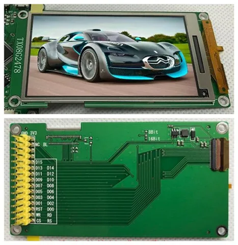 IPS 3.2 인치 16.7M 45PIN TFT LCD 스크린 모듈 S6D04D1X21 드라이브 IC 8/16Bit 인터페이스 ...