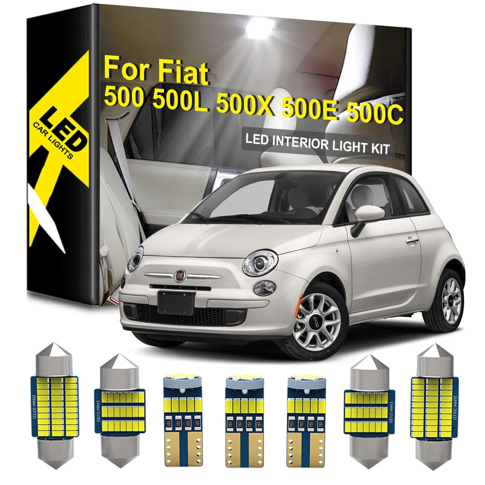 BMTxms-Error-Free-Canbus-LED-Interior-Light-Kit-for-Fiat-500-500L-500X ...