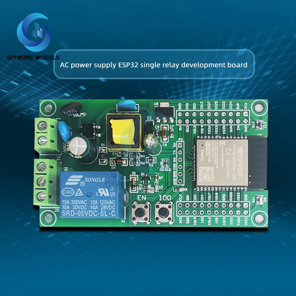 Ac 90-250v Esp32 Wifi Bluetooth Ble Single Relay Module Esp32 Development Board Esp32-wroom-32e ...