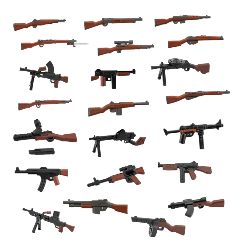 Building Block Accessories | Soldiers Weapons | Rifle Submachine ...