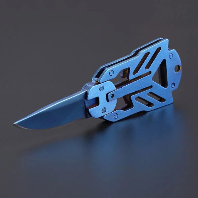 Outdoor Stainless Steel Transformer Folding Knife Personal Survival ...