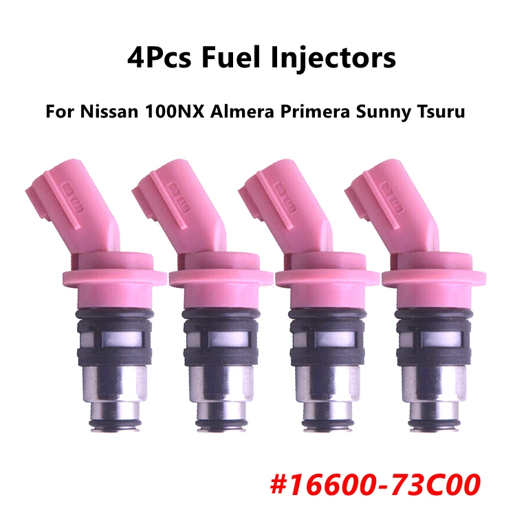 4Pcs-New-Fuel-Injectors-For-Nissan-100NX-Almera-Primera-Sunny-Tsuru ...