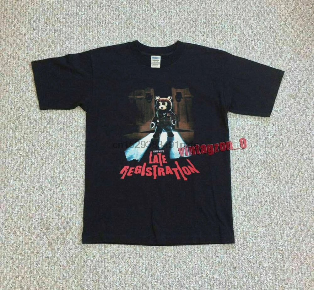 Kanye West Late Registration Tour 2005 Black T Shirt Unisex - T-shirts ...