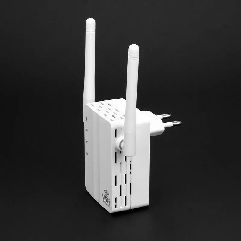 300M Wall Plug WiFi Wireless Receiver Router Repeater with External Antenna