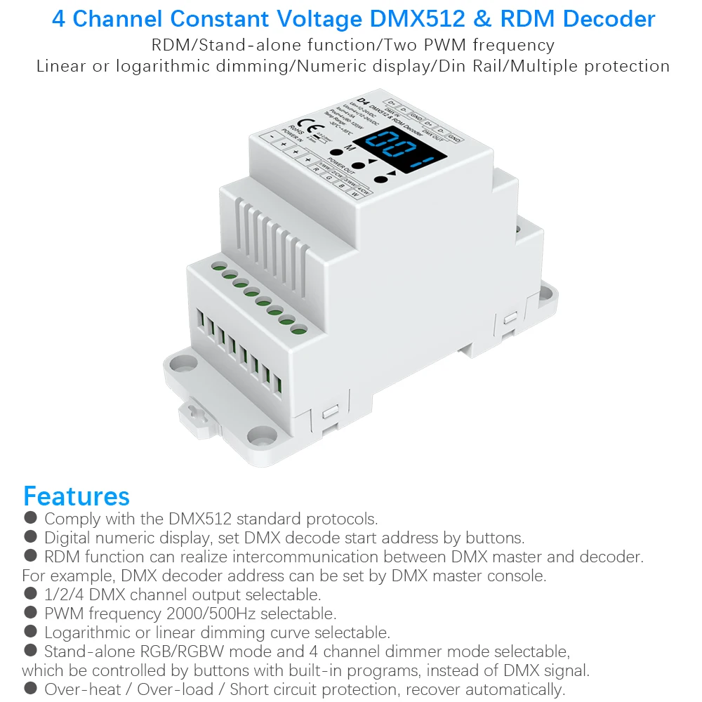 DC-12V-24V-DMX512-Decoder-4CH-PWM-Constant-Voltage-20A-CV-DMX-512-4 ...