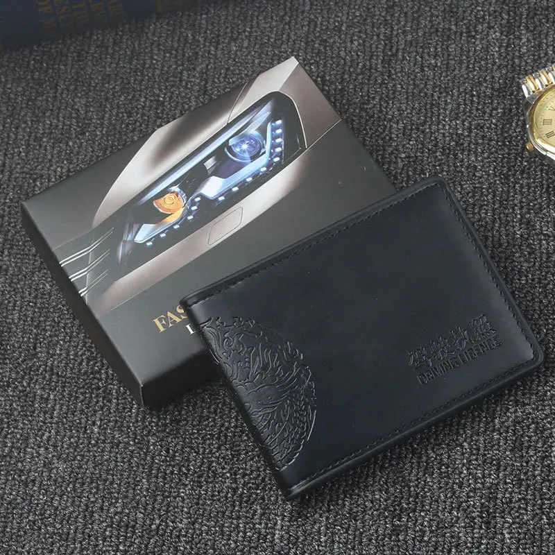 Driver License Holder Pu Leather on Cover for Car Driving Documents ...
