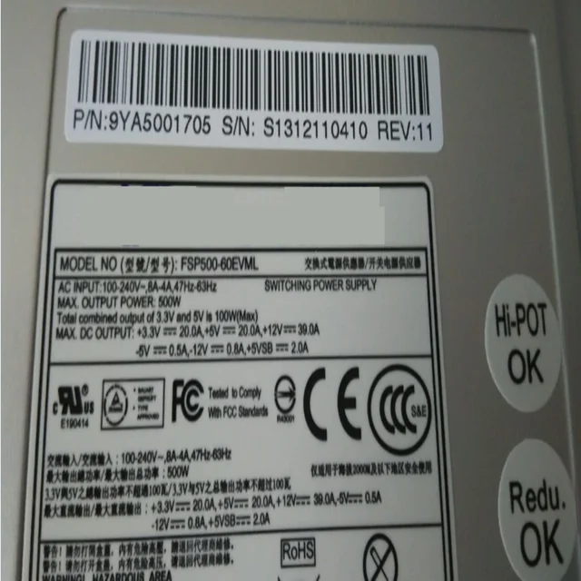 Original PSU For FSP 500W Switching Power Supply FSP500-60EVML ...
