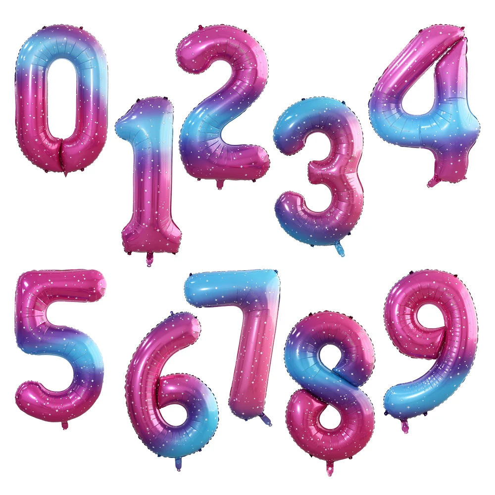 globo de helio con números de 40 pulgadas en color rosa dorado, con ...