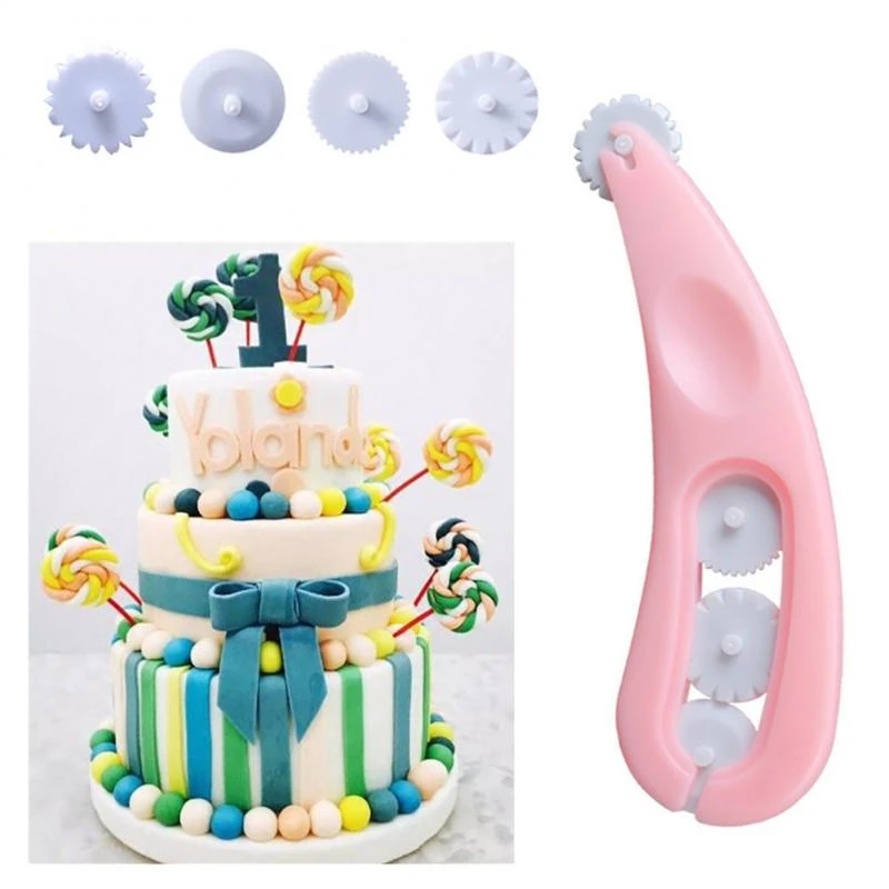 Diy Baking Roller Knife Fondant Cake Decorating Mold Modeling Tool 13周年 ...