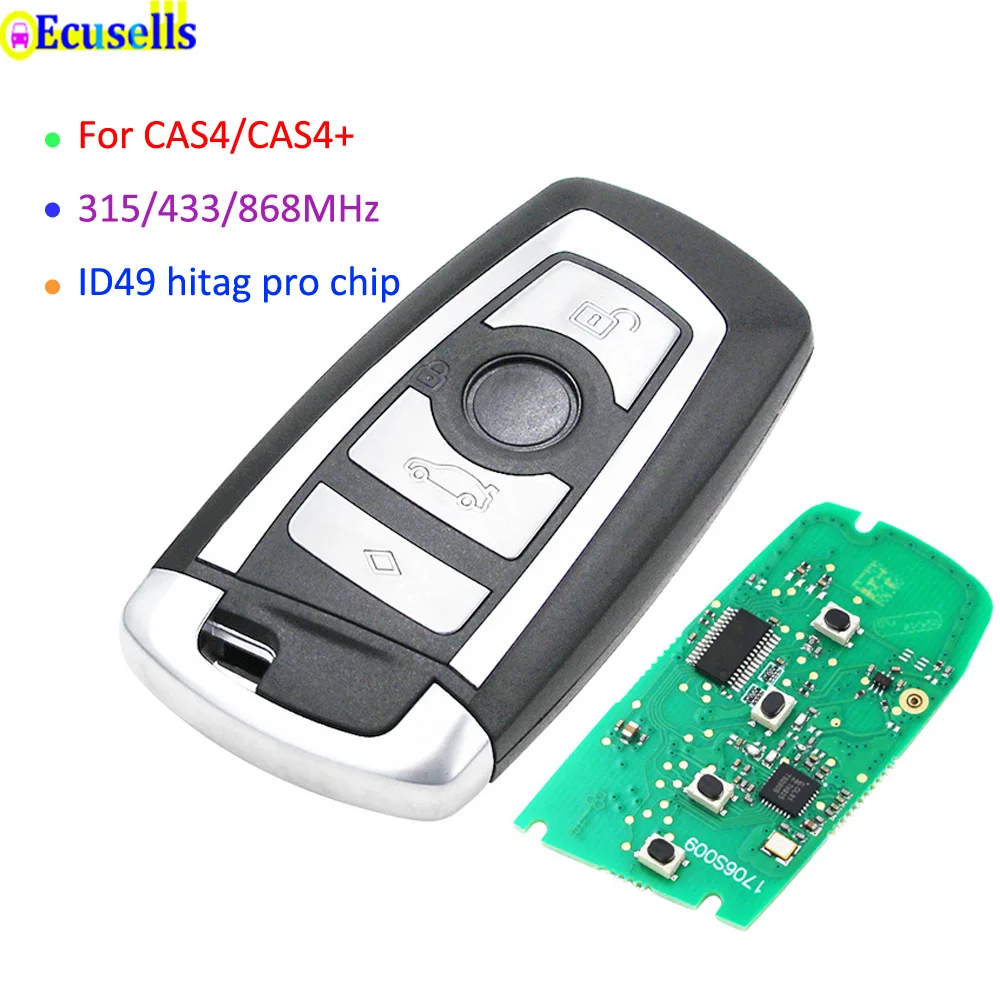 Smart Keyless Remote Key 315mhz 434mhz 868mhz For Bmw 5 7 Series 528i ...