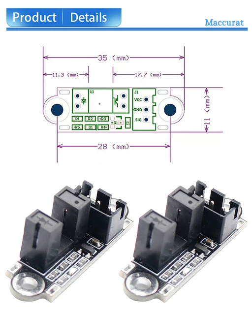 3D Printer Endstop Switch 6pcs Optical Endstop Switches For 3D Printers ...