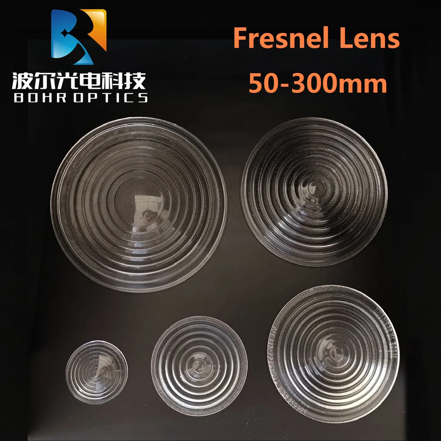 Diameter150mm Round Glass Spotlight Fresnel Lens Efl110mm For Stage ...