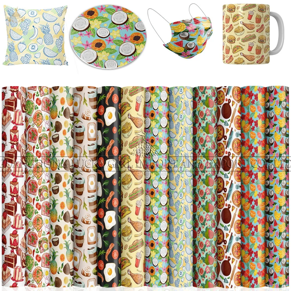 Lucky Goddness Infusible Transfer Ink Sheet 12x12 In Delicious Food ...