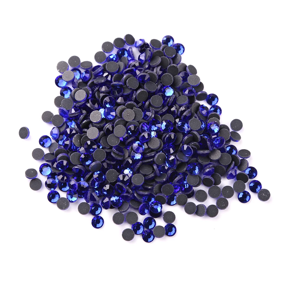 Full DIY Set SS6-SS30 Sapphire(dark blue) Hot Fix Rhinestones Crystal ...