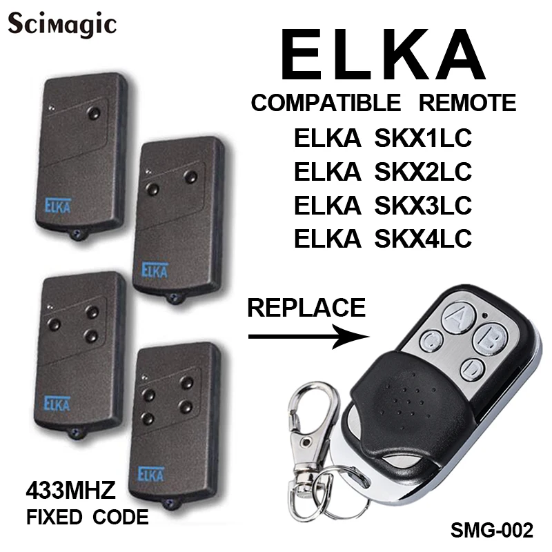 ELKA-SKX1LC-SKX2LC-SKX3LC-SKX4LC-garage-door-remote-control-replacement ...