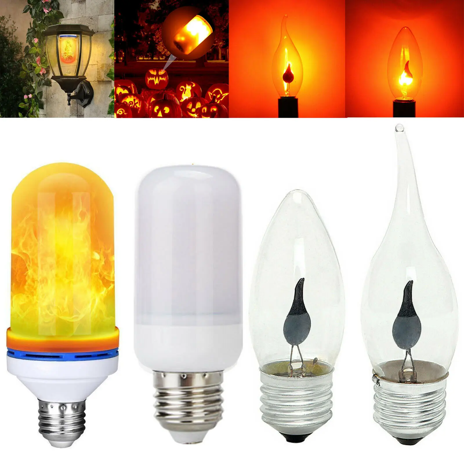 E27-LED-Flame-Tip-Candle-Light-Flicker-Filament-Bulb-Vintage-Decor-Lamp ...