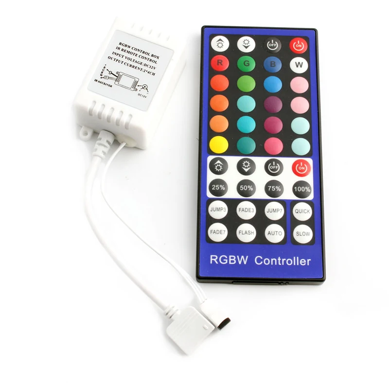 DC 12V 24V RGB Led Remote Controller IR 40Key 5 Pin RGBW Controller 5 ...
