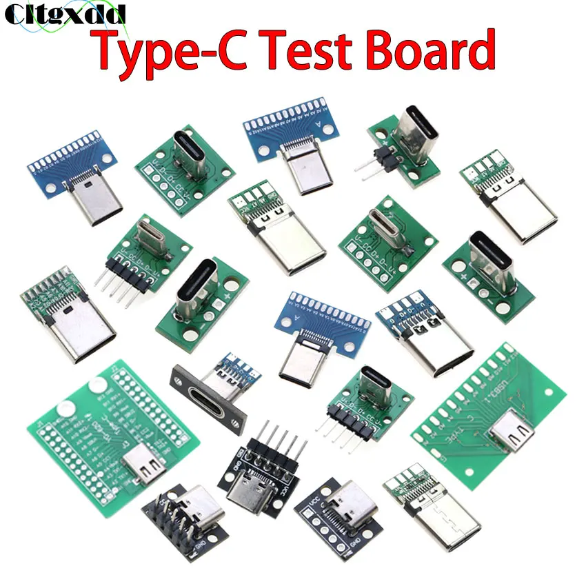 Cltgxdd-1PCS-Type-C-Male-Female-USB-3-1-Test-PCB-Board-Adapter-Type-C ...