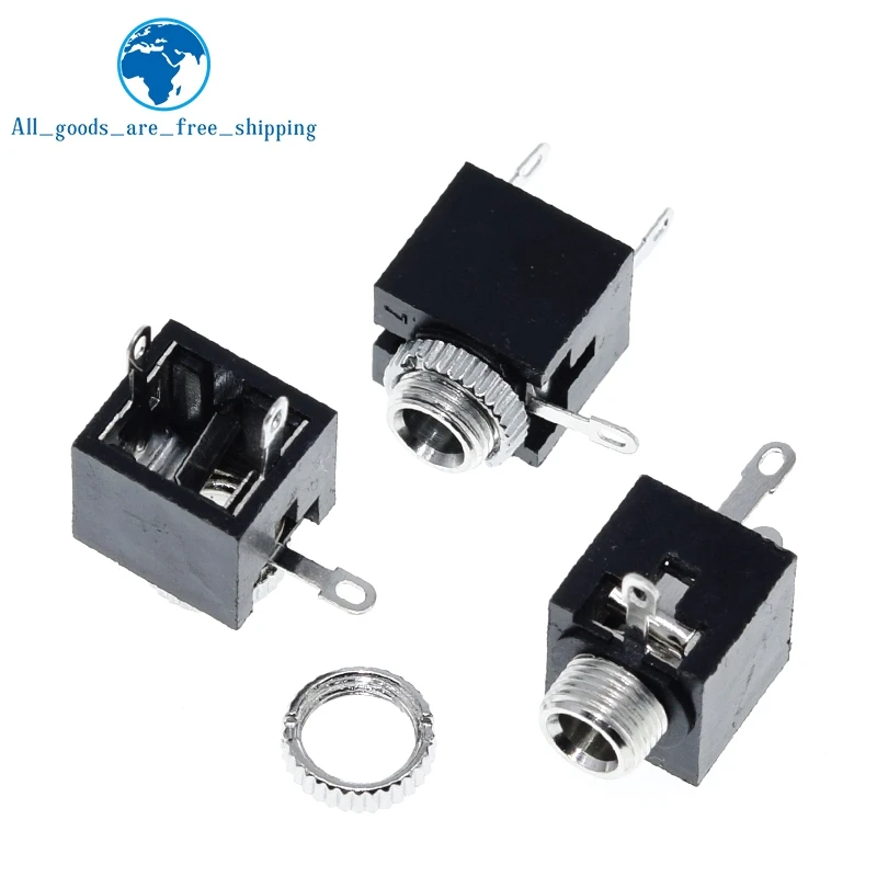 10Pcs-Good-Quality-3-5mm-Female-Audio-Connector-3-Pin-DIP-Headphone ...