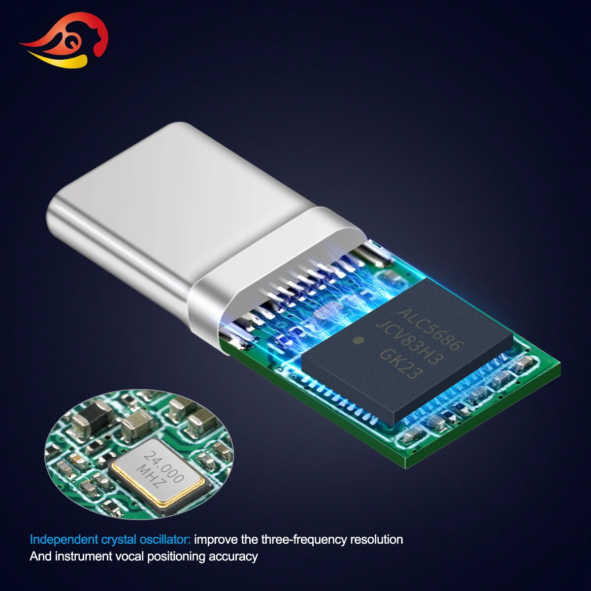 QYFANG-32BIT-384KHz-Type-C-Plug-Single-Crystal-Vibrating-ALC5686-Chip ...