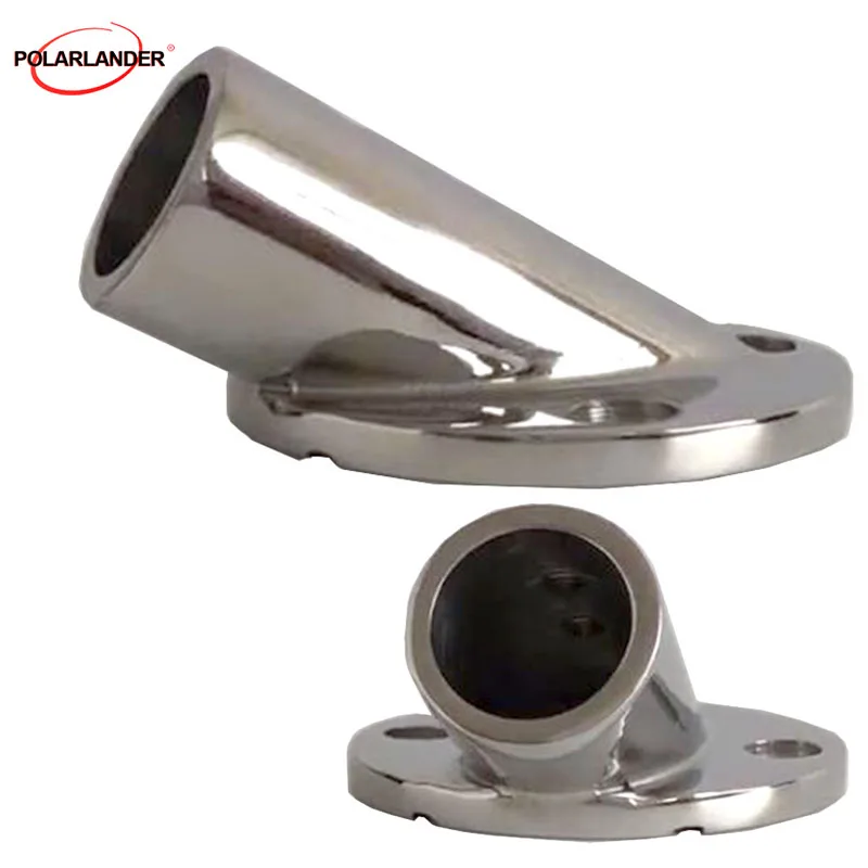 1PC Marine Boat 30 Degree Round Base 100% New Stainless Steel Pipe ...