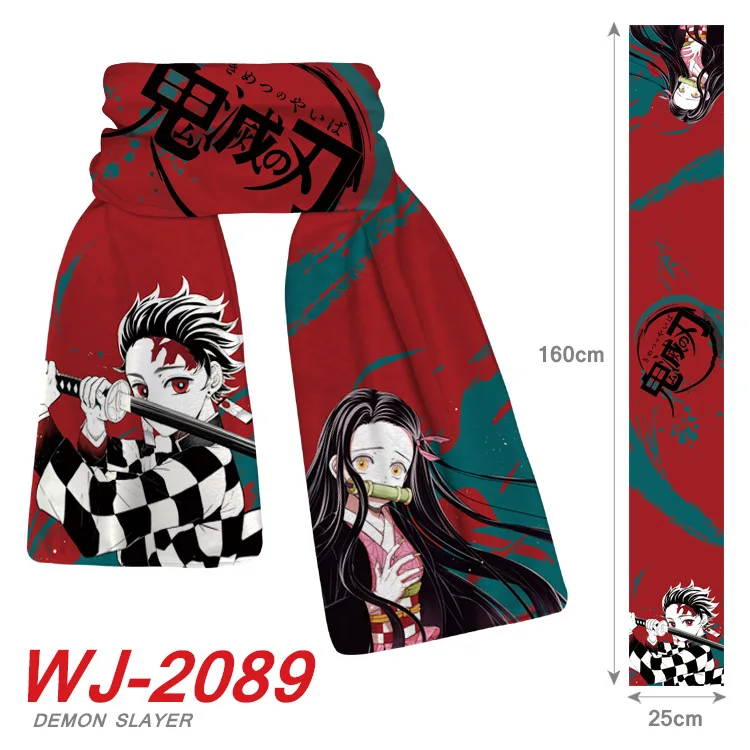 Demon-Slayer-Anime-Scarf-Cosplay-Kimetsu-No-Yaiba-Tanjirou-Kamado ...