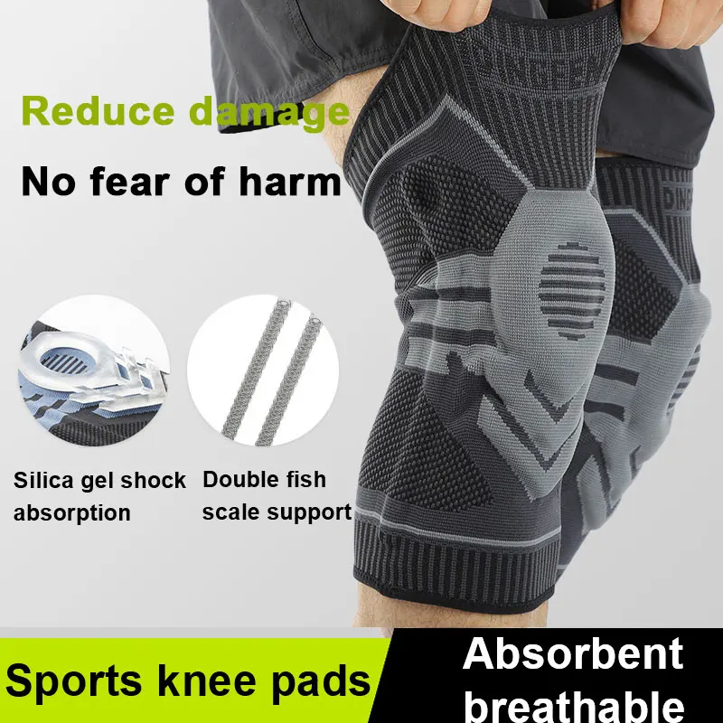1 Piece Fitness Compression Knee Pads Sports Knee Pads Knee Support ...