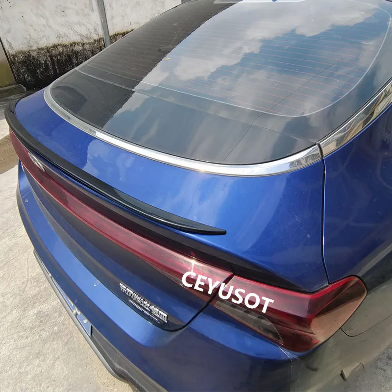Ceyusot 트렁크 카 스포일러 액세서리 New Kia Optima K5 Pu 소재 리어 립 리필 윙 테일 장식 바디 키트 2020 2021스포일러 And 날개