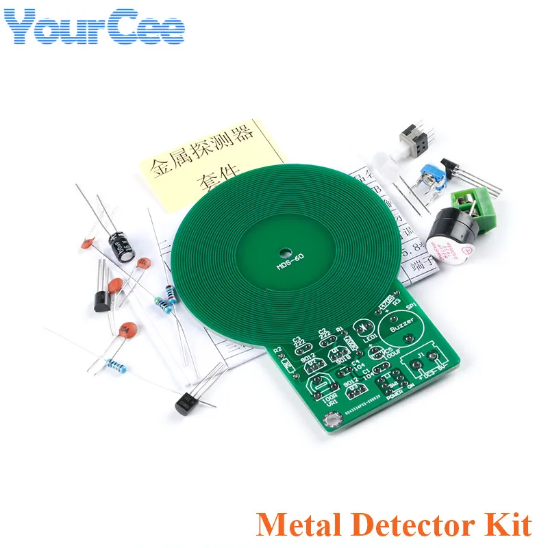 Diy Metal Detector Kit Electronic Kit Suit Dc 3v-5v 60mm Non-contact ...