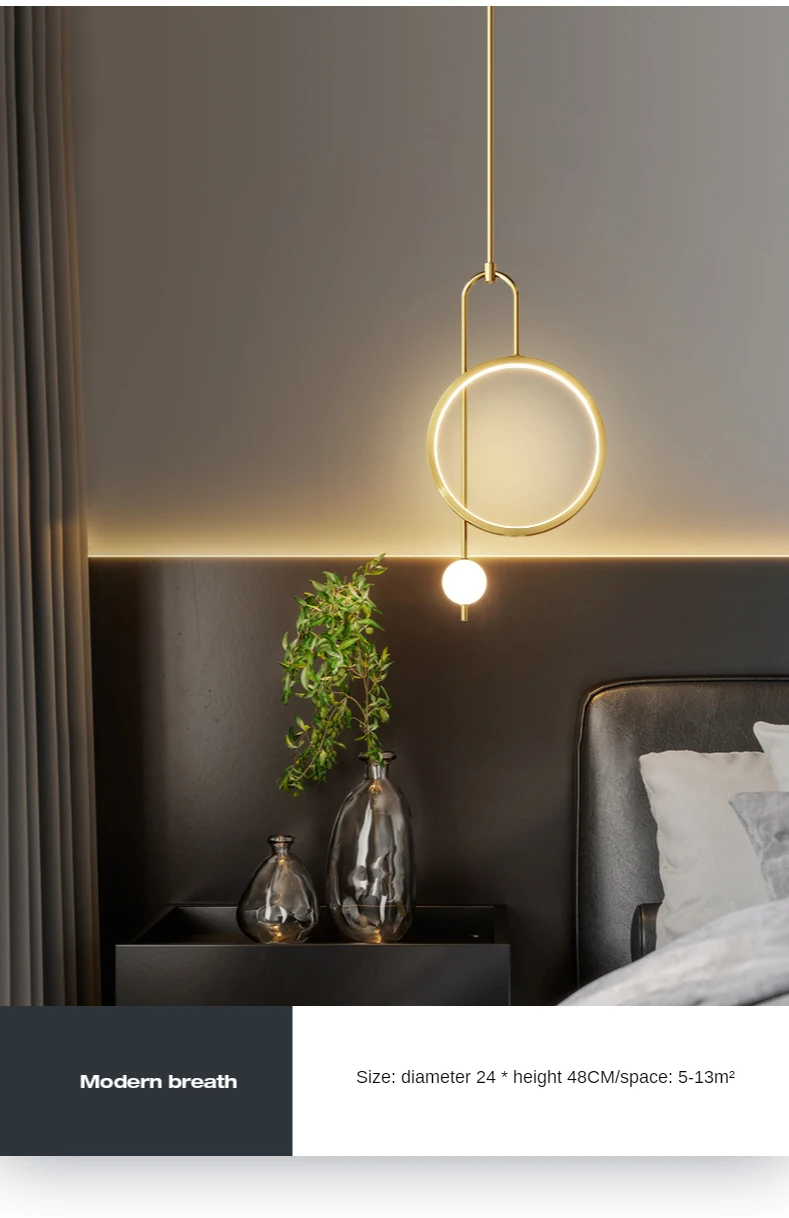 Modern Gold Ring Pendant Light – NYRALONDON