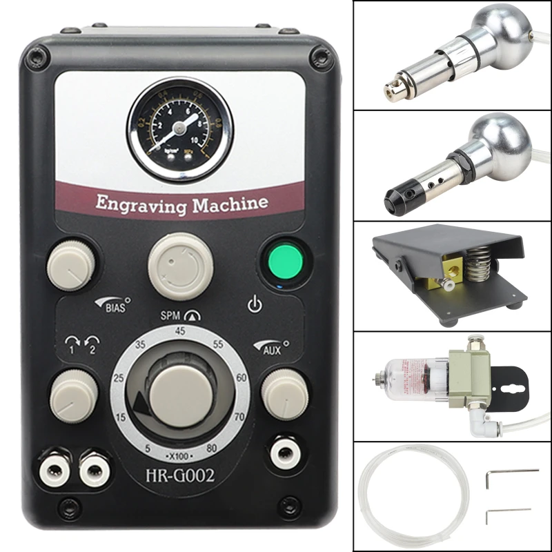 New Type Graver Machine 0-8000 Strokes Min Pneumatic Engraving Tools ...